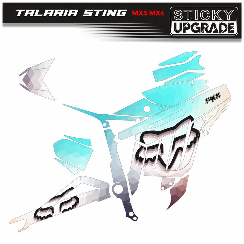 Talaria Sting Graphics Kit, Electric Bike Mx3 Mx4 Decal, Wrap, Sticker ...