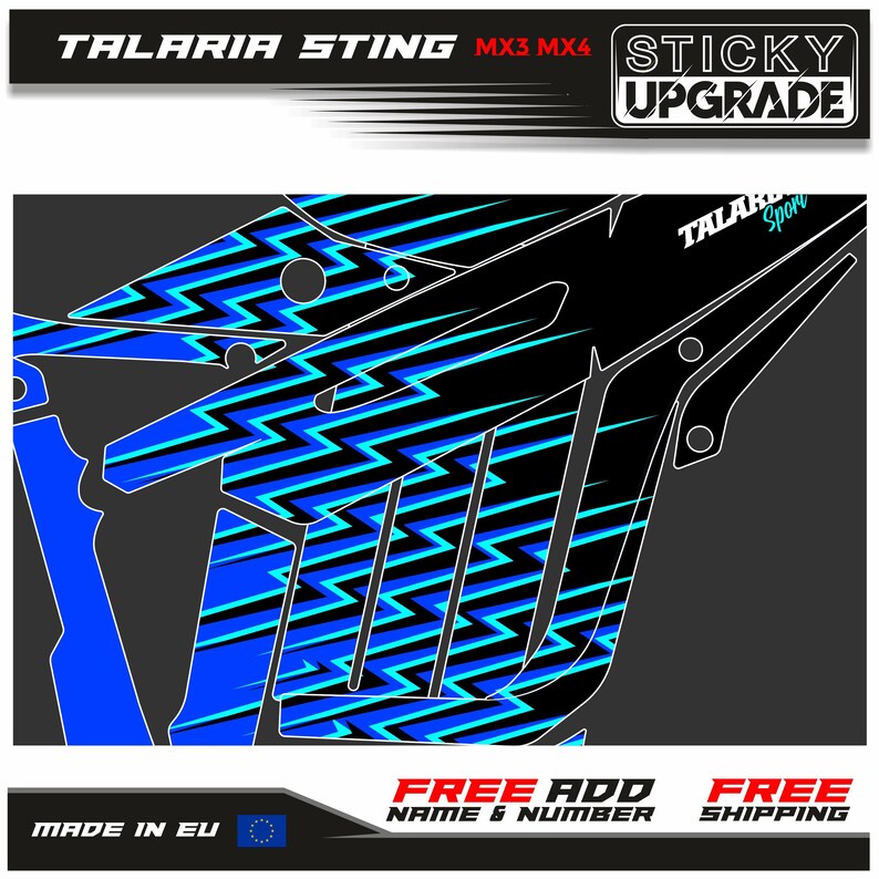 Talaria Sting Graphics Kit, Talaria Mx3 Mx4 Decal, Wrap, Electric Bike ...