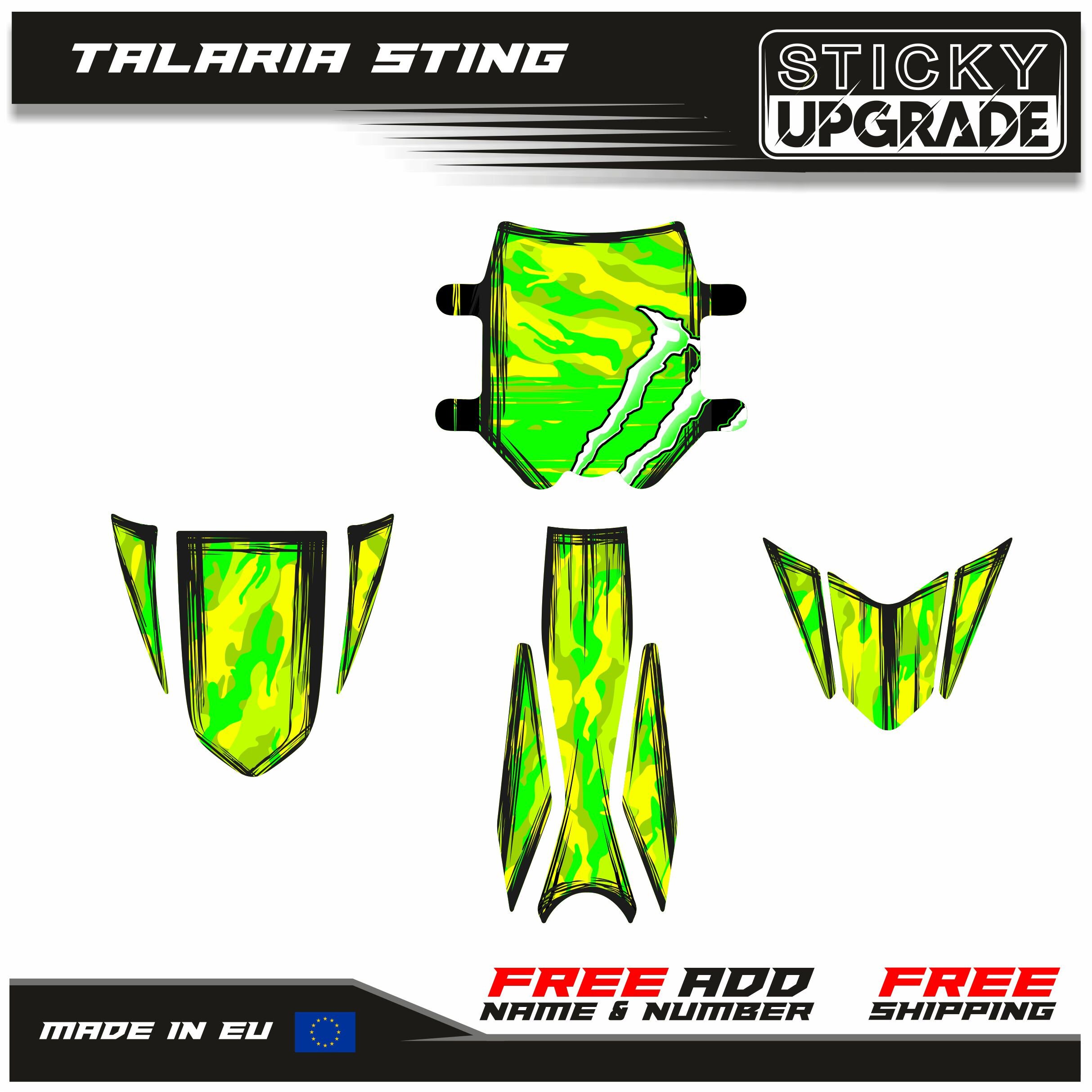 Talaria Sting Graphics Kit, Decals Kit R MX, Stickers Kit 21 Mil 534 ...