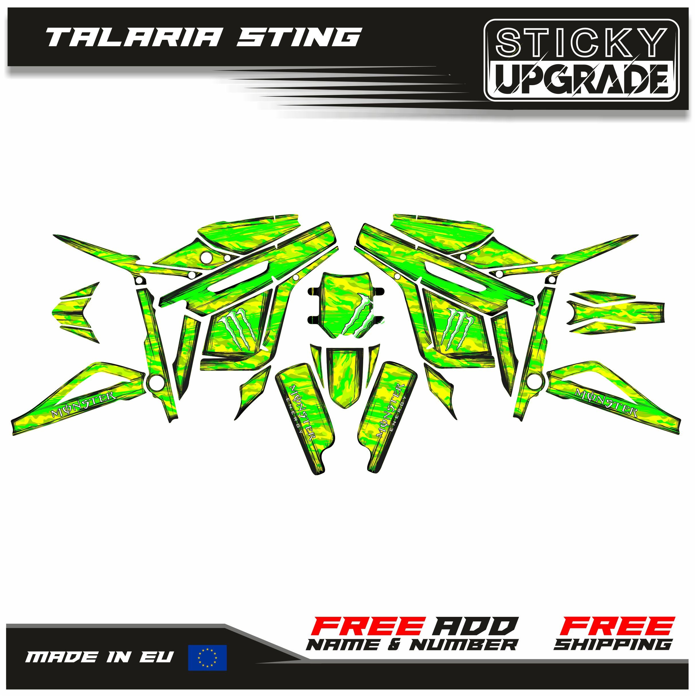 Talaria Sting Graphics Kit, Decals Kit R MX, Stickers Kit 21 Mil 534 ...