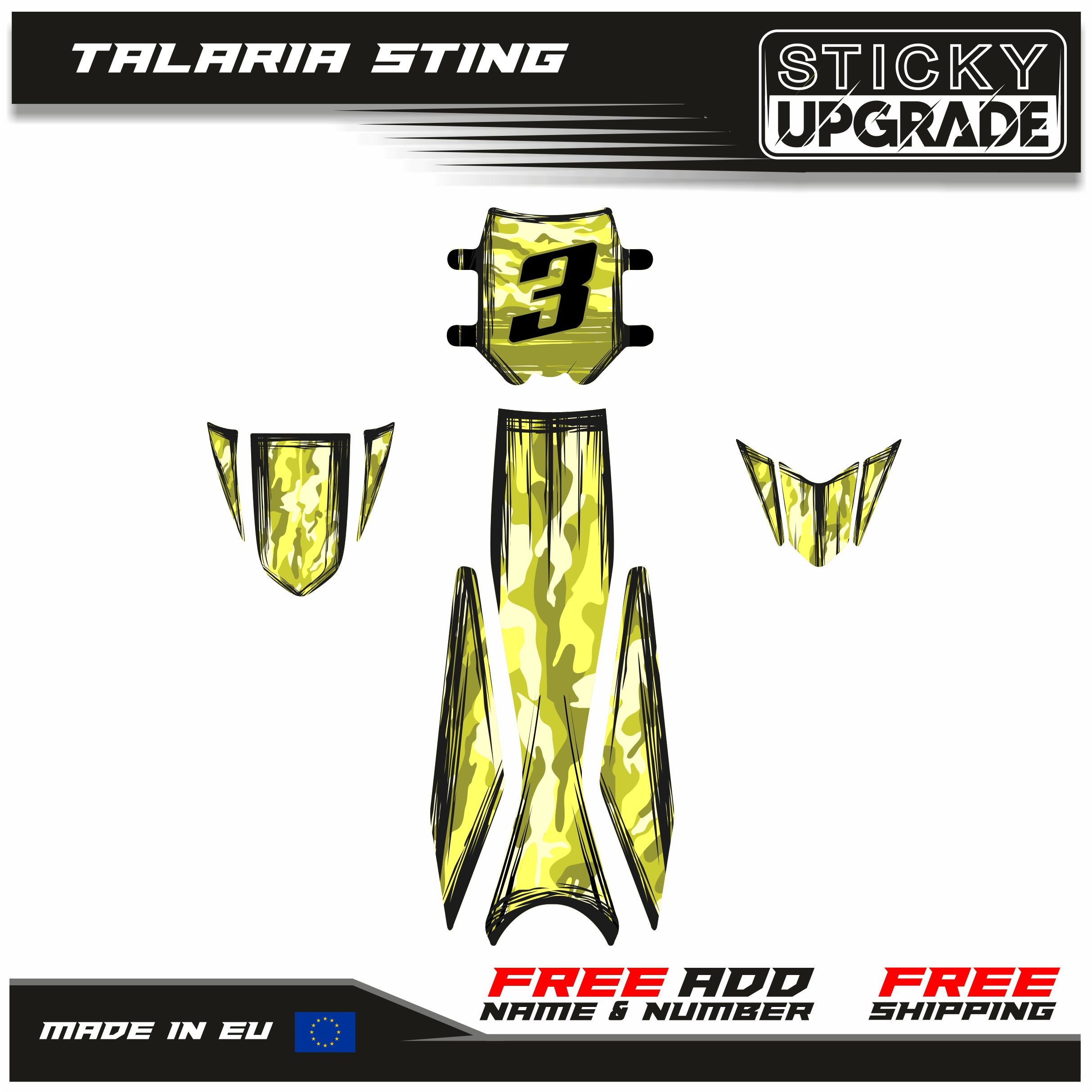 Talaria Sting Graphics Kit, Decals Kit R MX, Stickers Kit 21 Mil 534 ...