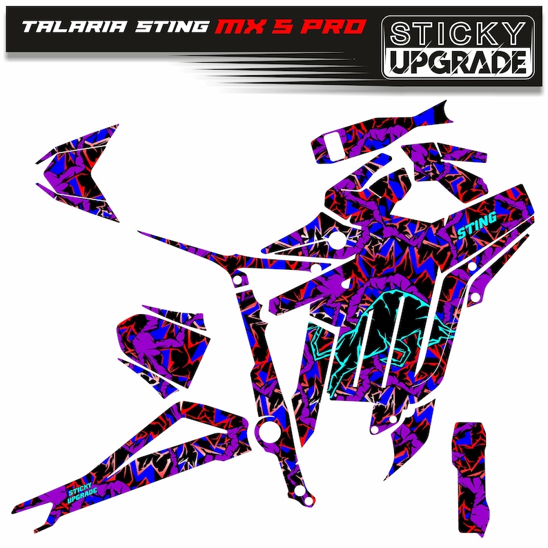 TALARIA Sting MX5 Pro Graphics Kit, Electric Bike Sticker Set, Ebike ...