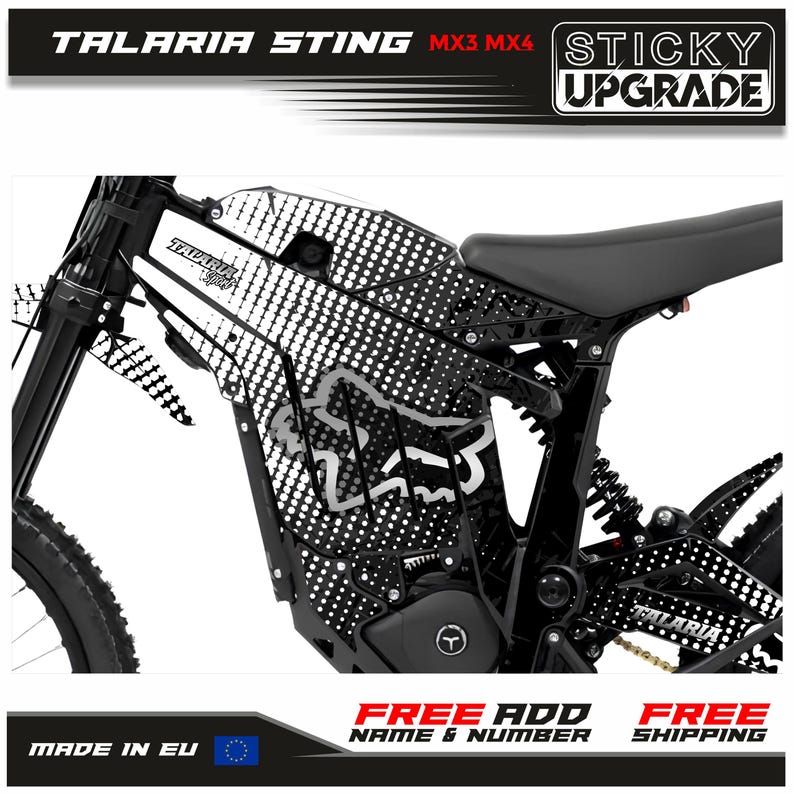 Talaria Sting Decal / E Bike Talaria Mx3 Mx4 Graphics Kit / Wrap ...