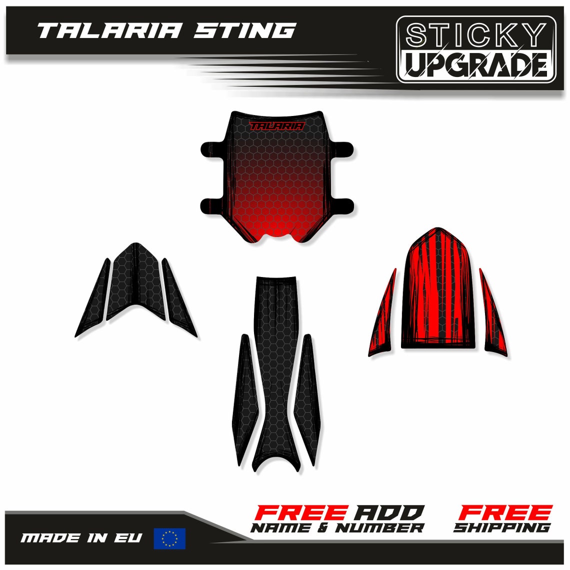Talaria Sting Graphics Kit, Decals Wolf Kit R MX, Stickers Kit 21 Mil ...