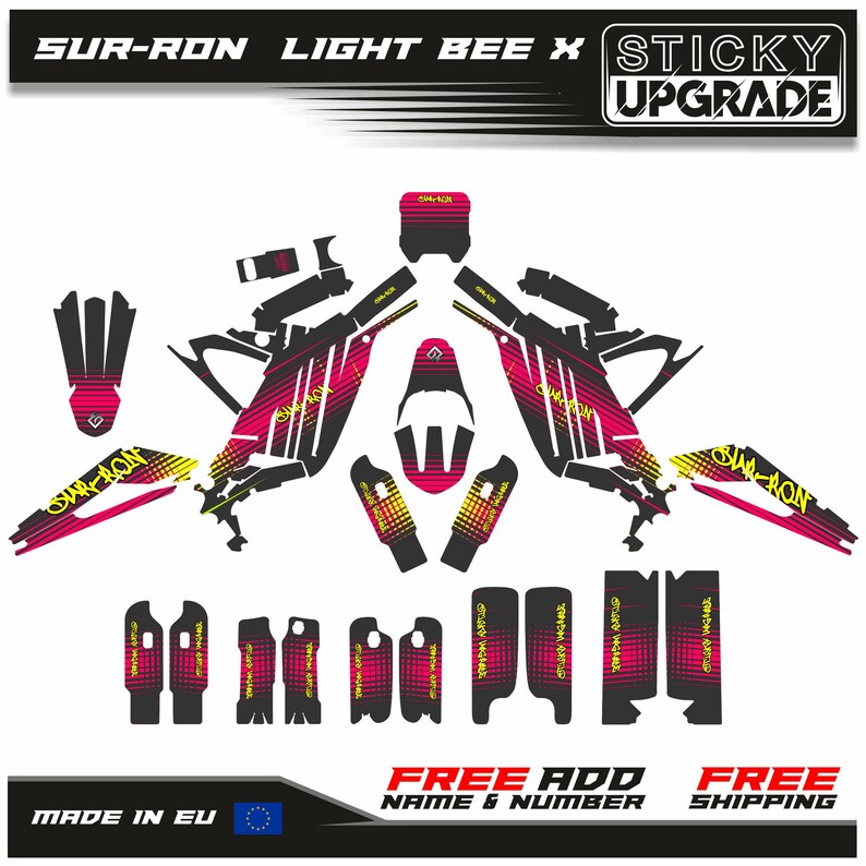 Sur-ron Light Bee Graphics Kit, Surron Wrap, Segway X260 Stickers ...