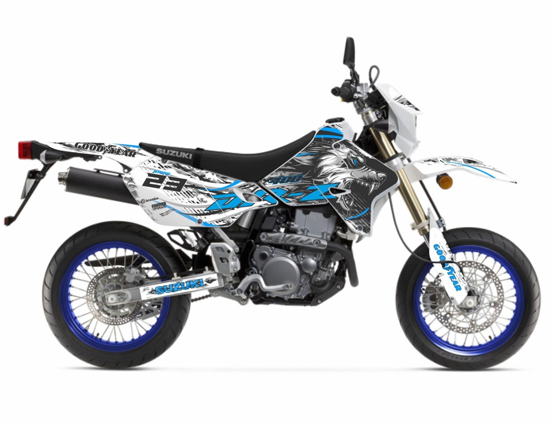 Suzuki DRZ 400 SM 2000 - 2020 Graphics / Decals Kit 21 Mil / 534 Micron ...