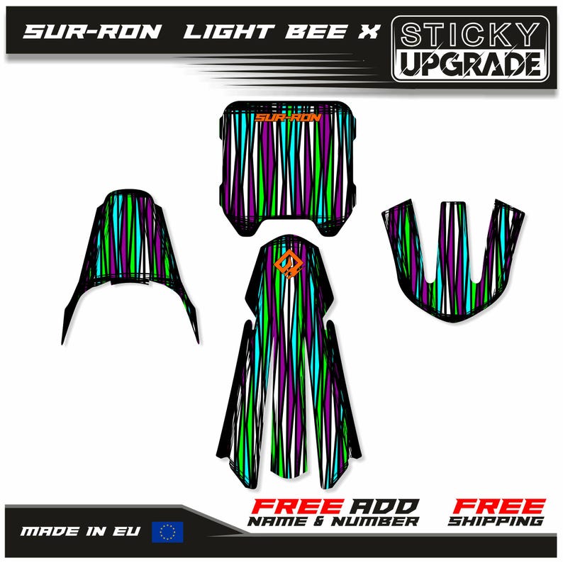 Surron Light Bee Decals Graphics Kit, Sur Ron E Bike Stickers, Segway ...