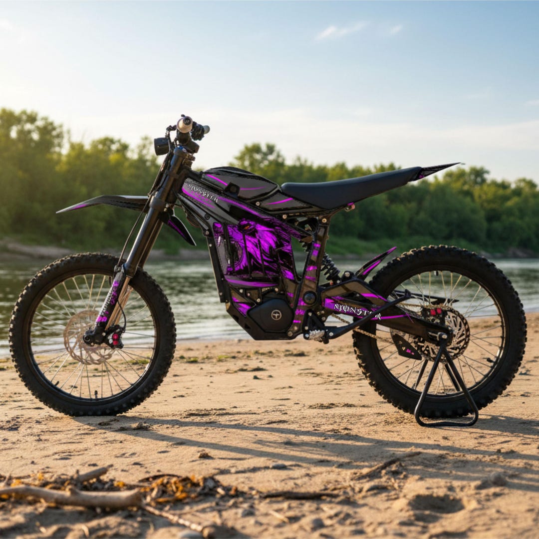 Talaria Sting MX3 MX4 Graphics Kit, E Bike Decals Wolf Design, Stickers ...