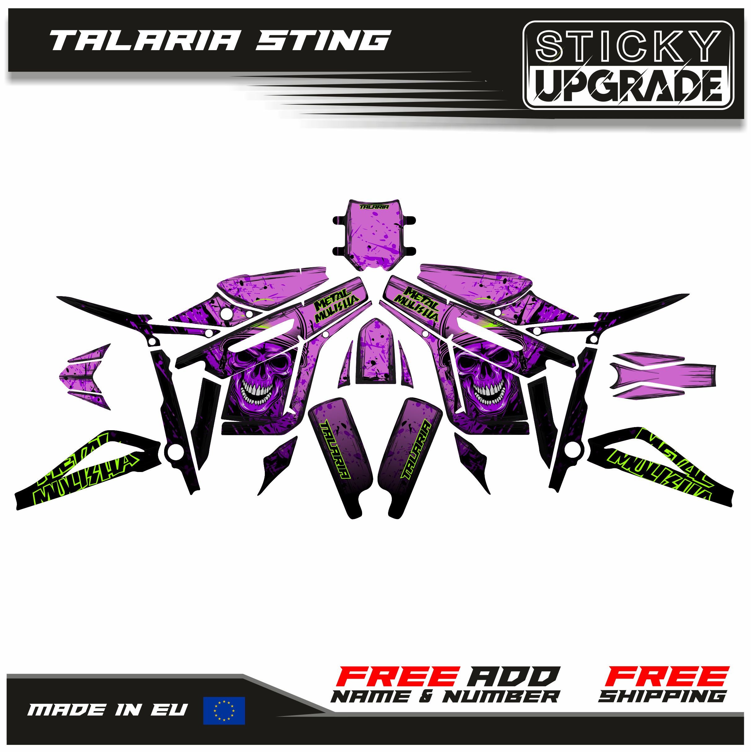Talaria Sting Graphics Kit, Decals Kit R MX, Stickers Kit 21 Mil 534 ...