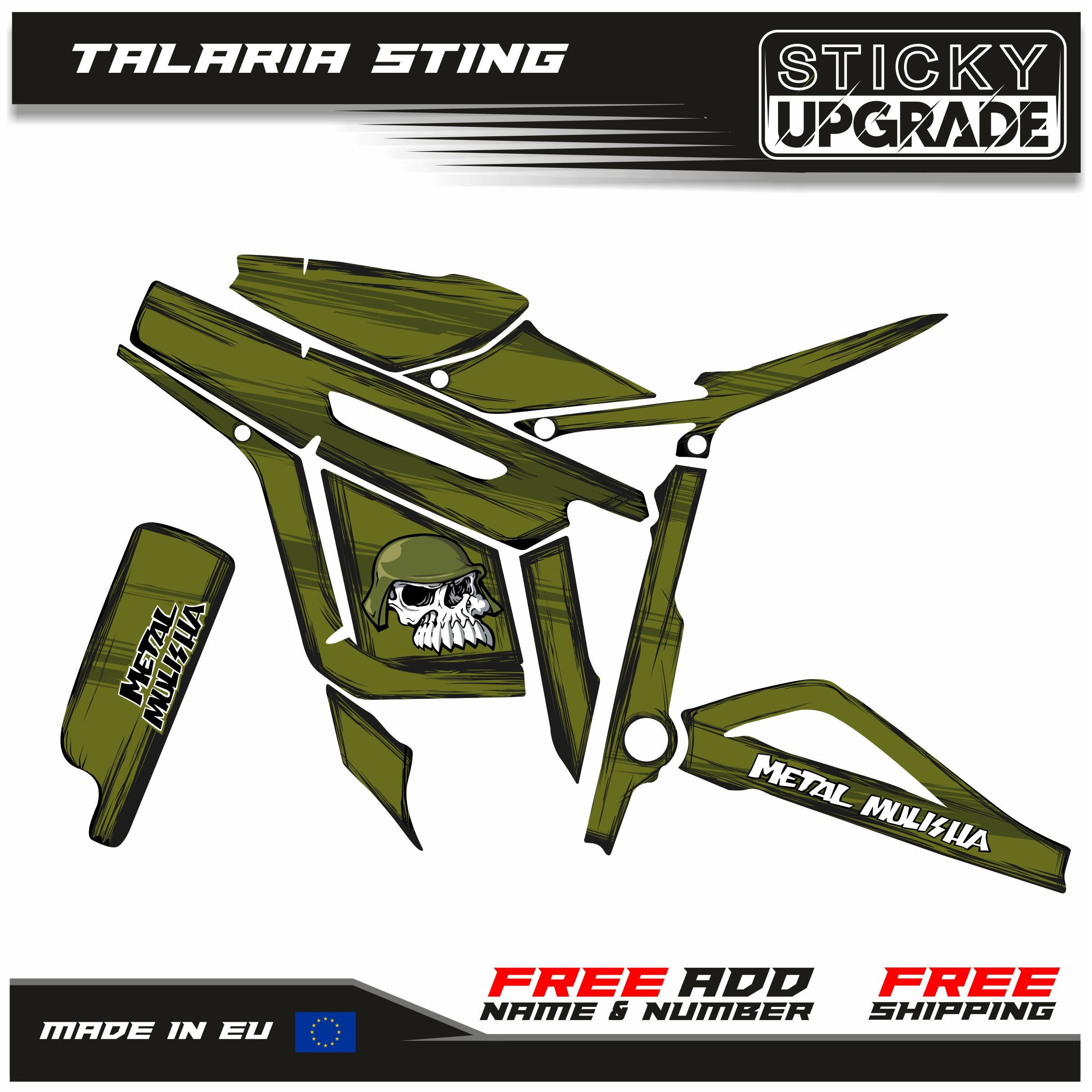 Talaria Sting Graphics Kit, Decals Kit R MX, Stickers Kit 21 Mil 534 ...