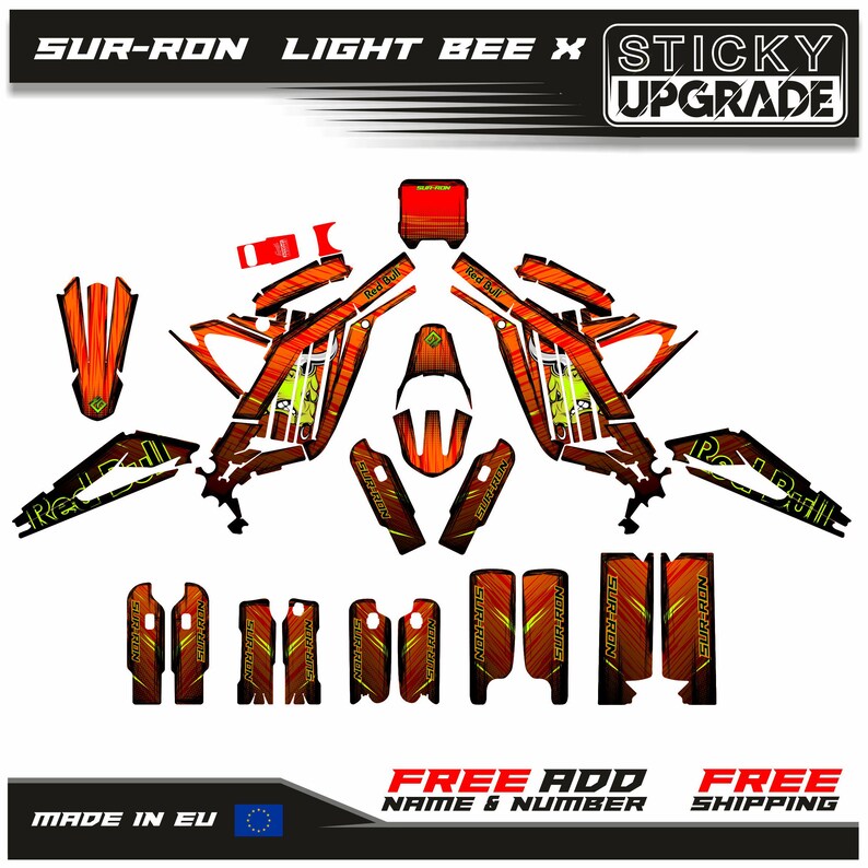 Sur-ron Light Bee Graphics Kit, Surron Wrap, Segway X260 Stickers ...