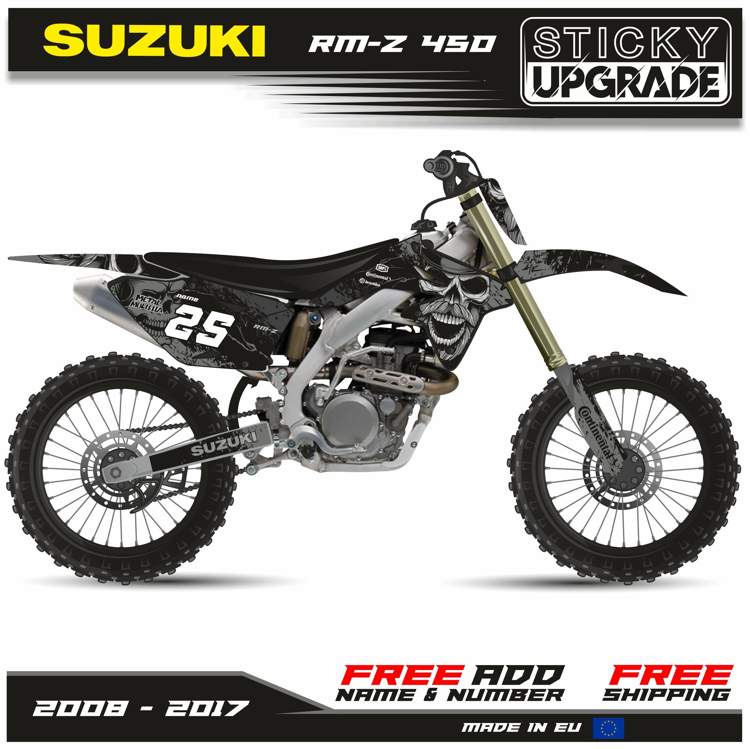 Suzuki RMZ 450 Graphics Kit, Decals 21 Mil/ 534 Micron - Etsy