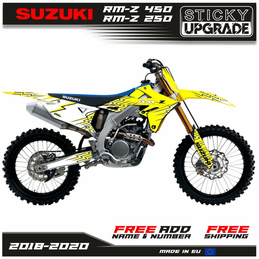 Suzuki RMZ 450 2018 2019 2020 Stickers Set RMZ 250 2019 2020 Graphics ...