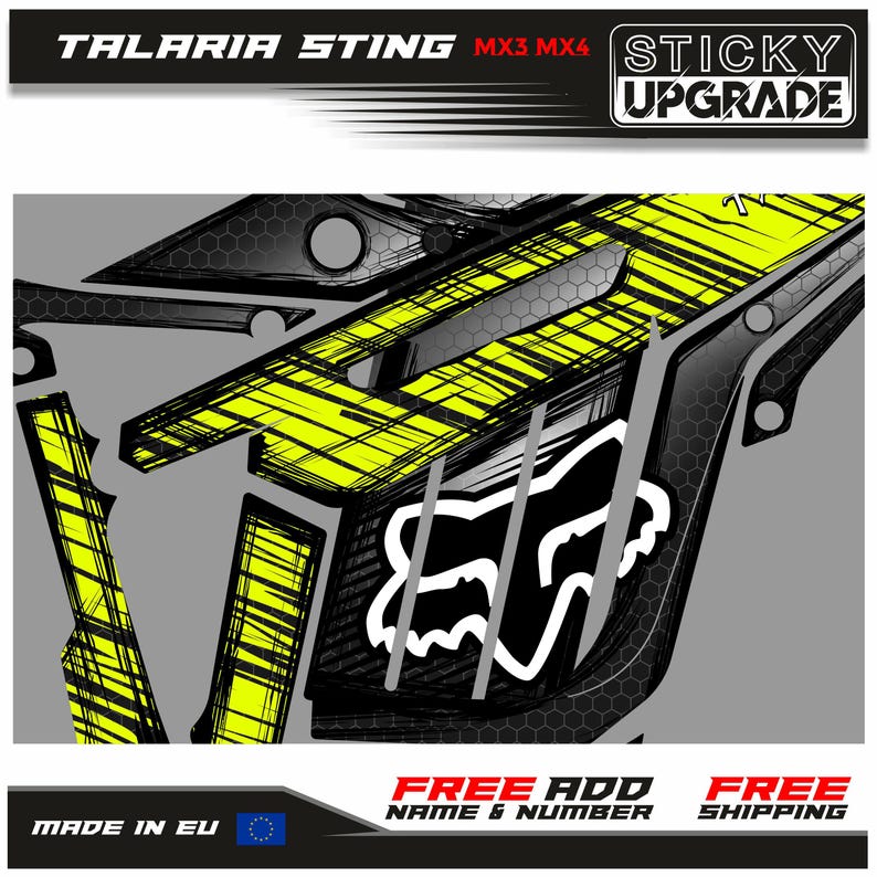 Talaria Sting Graphics Kit, E Bike Mx3 Mx4 Decal, Wrap, Electric Bike ...