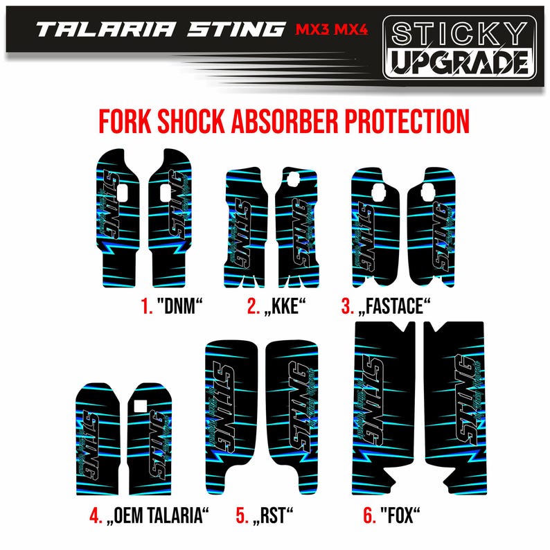 Talaria Sting Graphics Kit, Talaria Mx3 Mx4 Decal, Wrap, Electric Bike ...