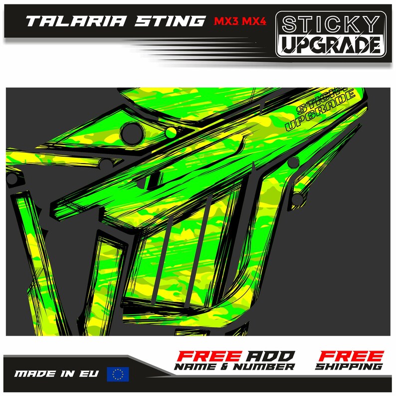Talaria Sting Graphics Kit, Electric Bike Mx3 Mx4 Decal, Wrap, Sticker ...