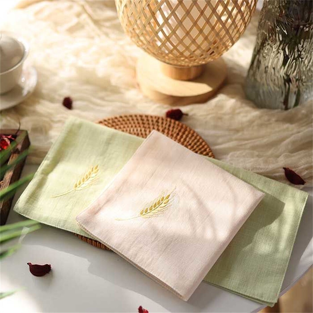 Linen Embroidered Handkerchief-wedding Gift-bridal Handkerchief ...