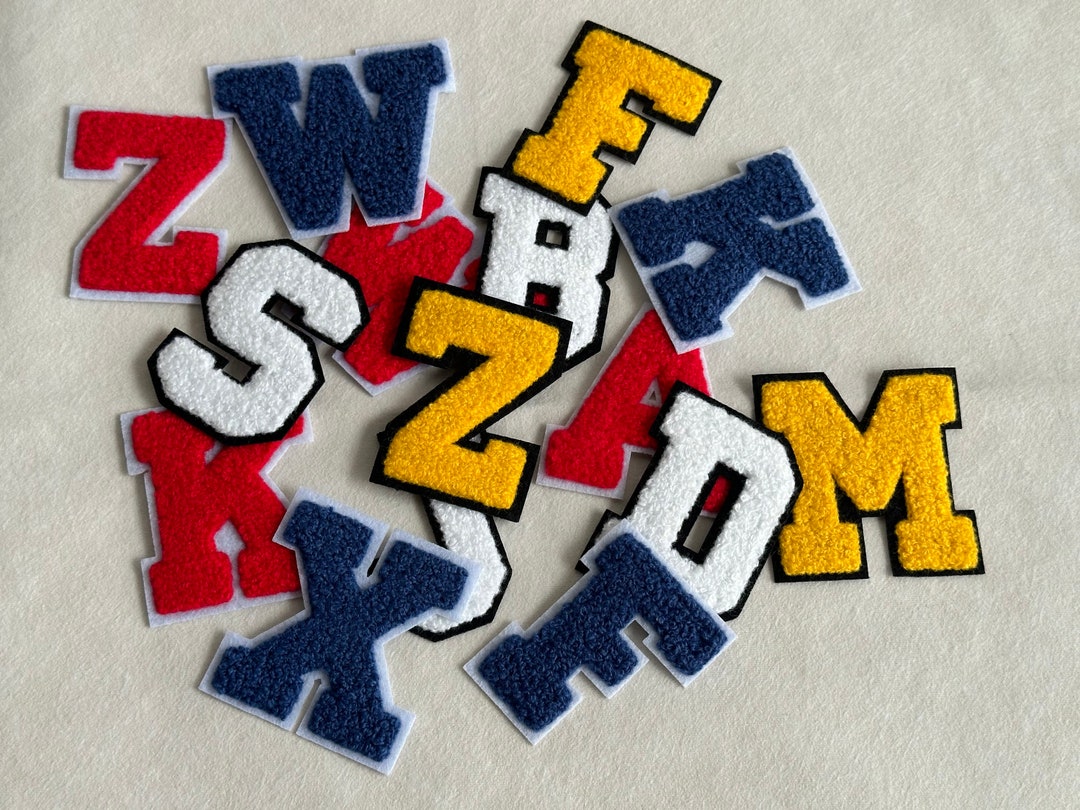 Chenille Letter Patch, DIY Name Letters Patch, Embroidered Applique ...