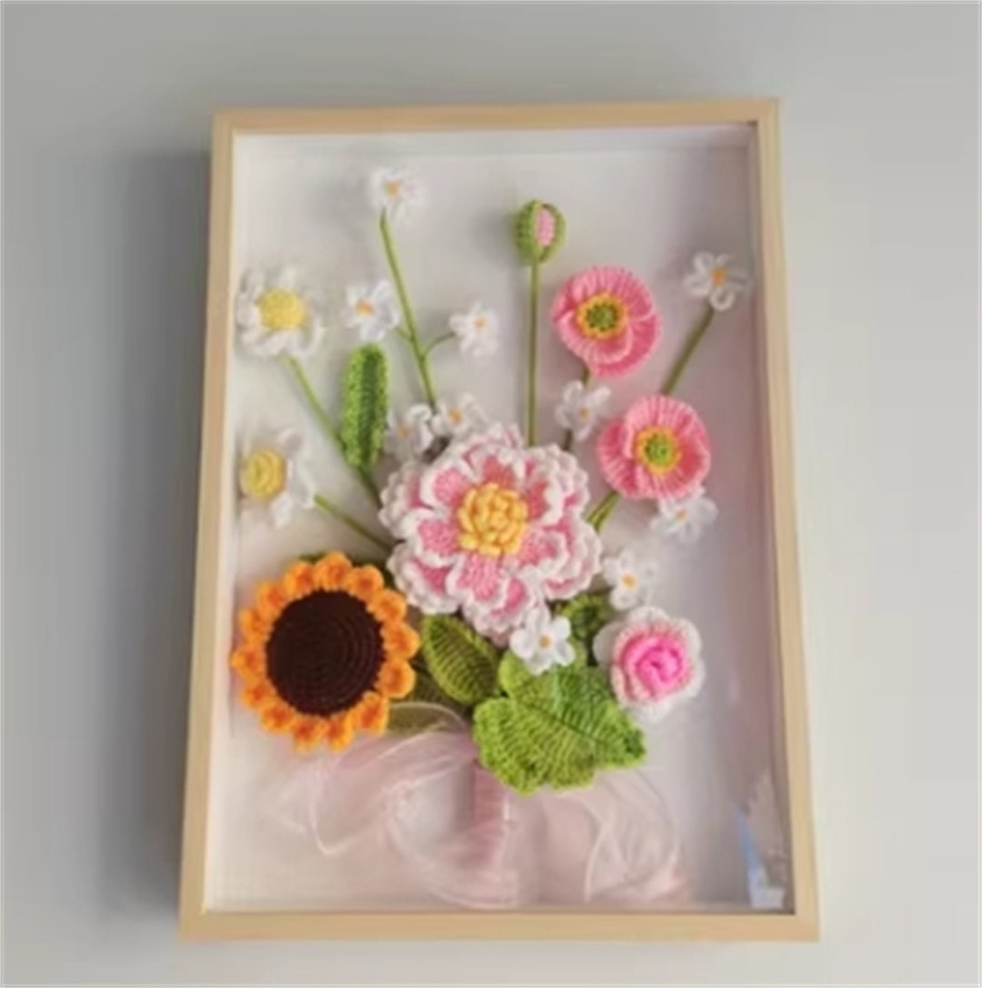 Handmade Dried Flower Photo Frame Ornaments - Etsy