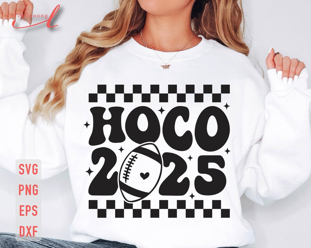 Hoco 2025 Football SVG: Homecoming Game Day Shirt (digital Download) - Etsy