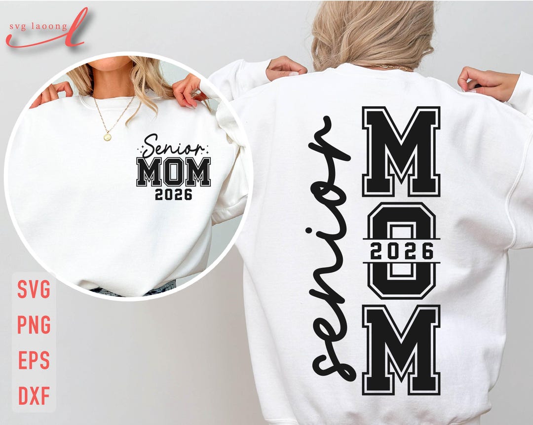 Senior Mom 2026 SVG: Class of 2026, Shirt Design (digital Download) - Etsy