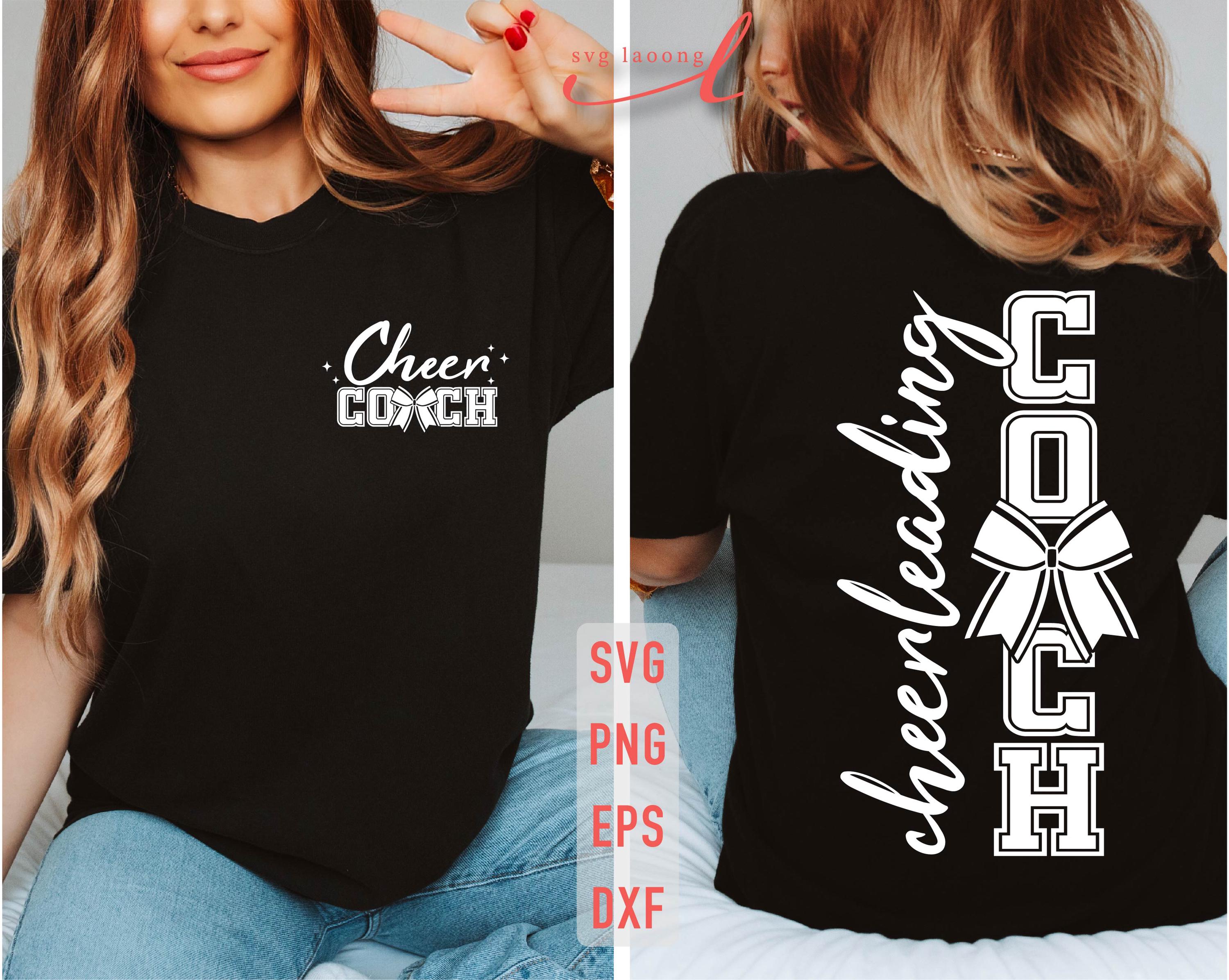 Cheer Coach SVG: Cheerleading Design, Shirt, Megaphone (digital Files ...