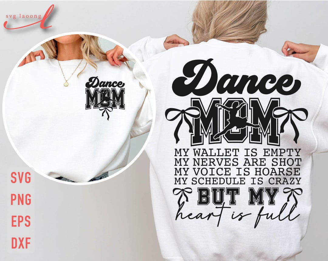 Dance Mom SVG: Cheer Mom Life, Sports Design (digital Download) - Etsy