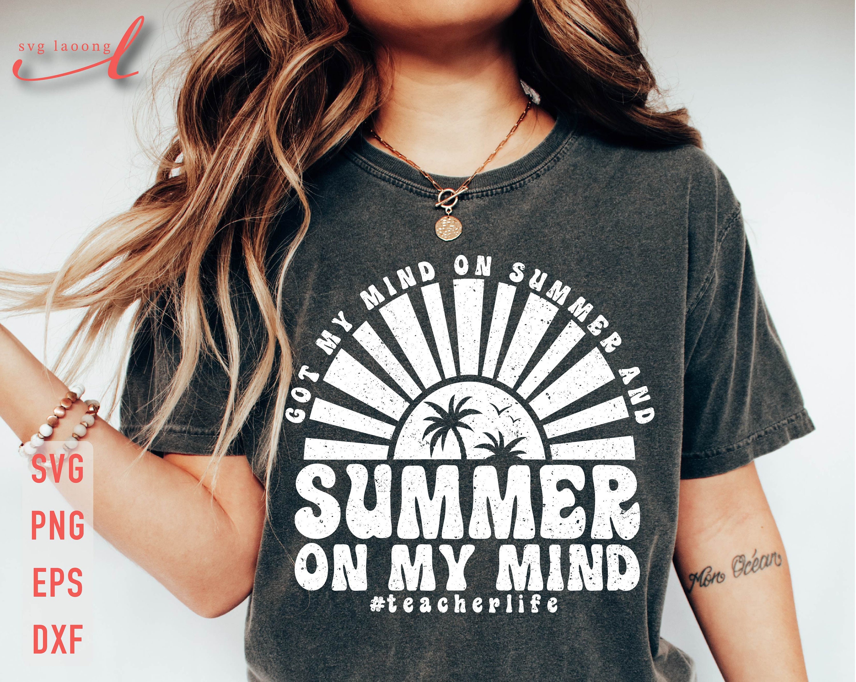 Got My Mind on Summer and Summer on My Mind Svg, Summer Teacher Svg ...