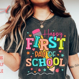 Happy First Day of School Png, First Day of School Png, 1st Day of ...