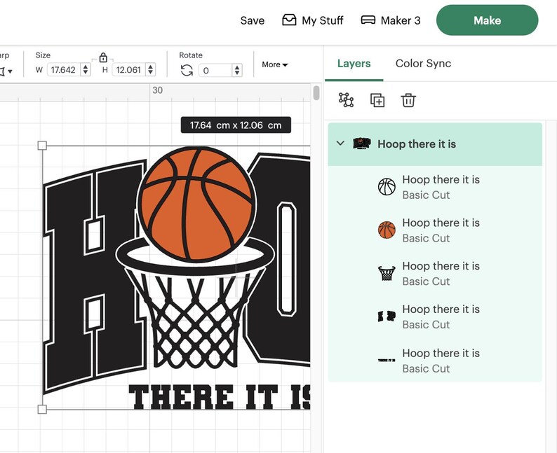 Hoop There It is SVG: Basketball Mom Game Day Design (digital Download ...