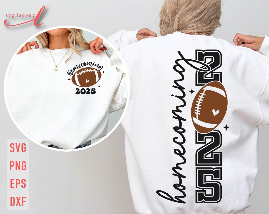 Homecoming 2025 Football SVG: Hoco Game Day Shirt (digital Download) - Etsy