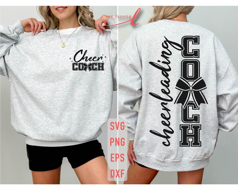 Cheer Coach SVG: Cheerleading Design, Shirt, Megaphone (digital Files ...