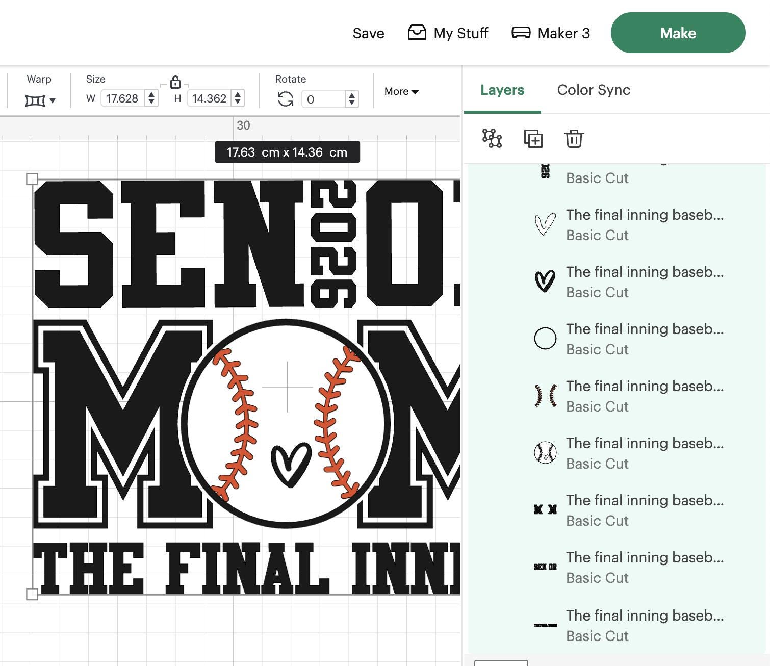 Senior Baseball Mom 2026 SVG: the Final Inning (digital Download) - Etsy