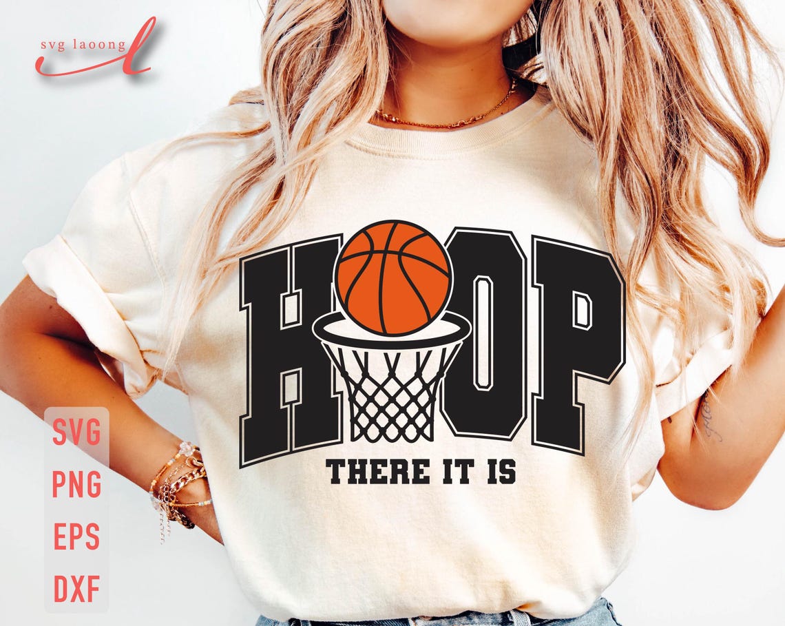 Hoop There It is SVG: Basketball Mom Game Day Design (digital Download ...