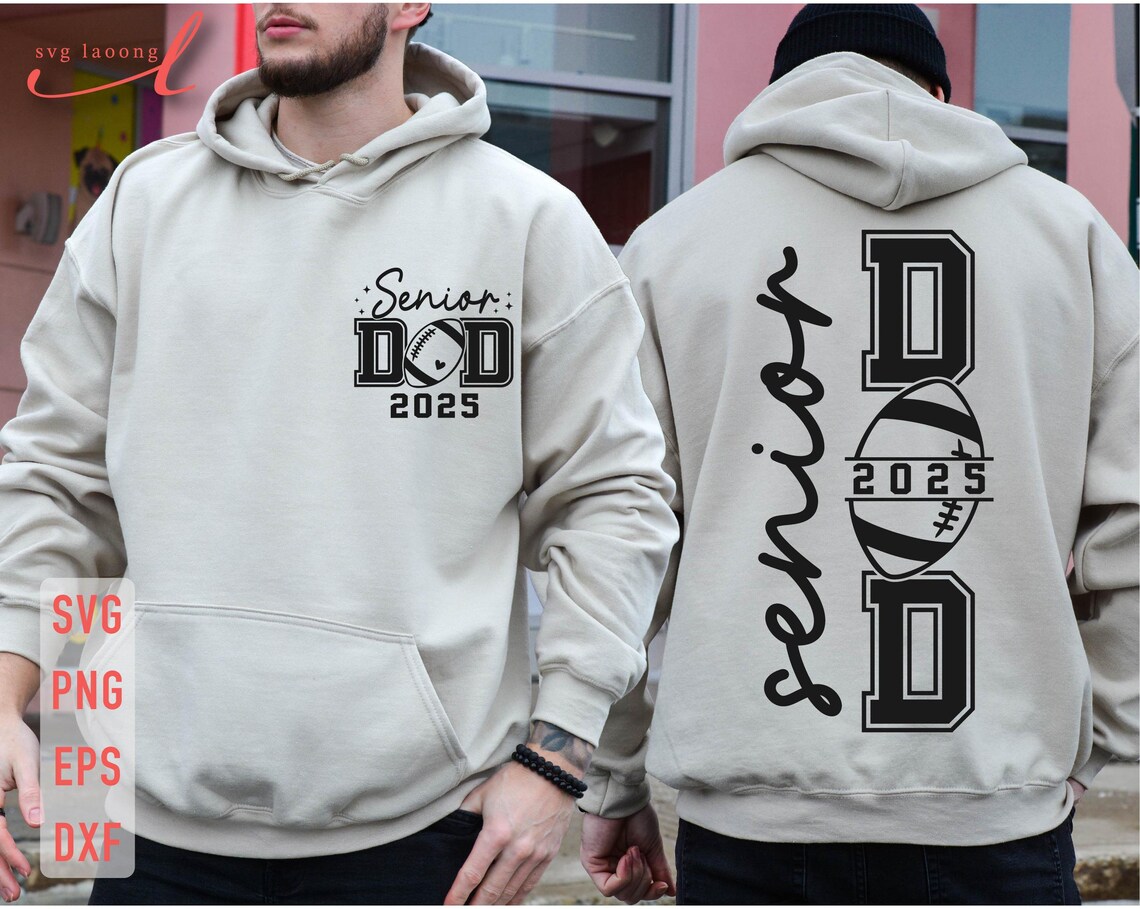 Senior Football Dad 2025 Svg, Class of 2025 Svg, Senior Dad Svg, Senior ...