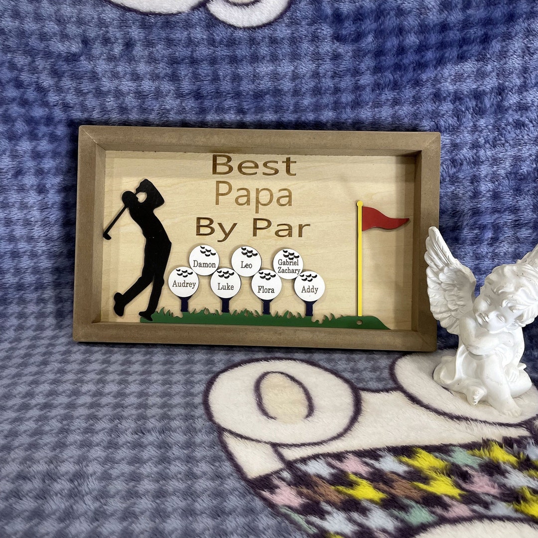 Best Dad by Par Sign father's Day Gifts Personalized Plaques for Dad ...