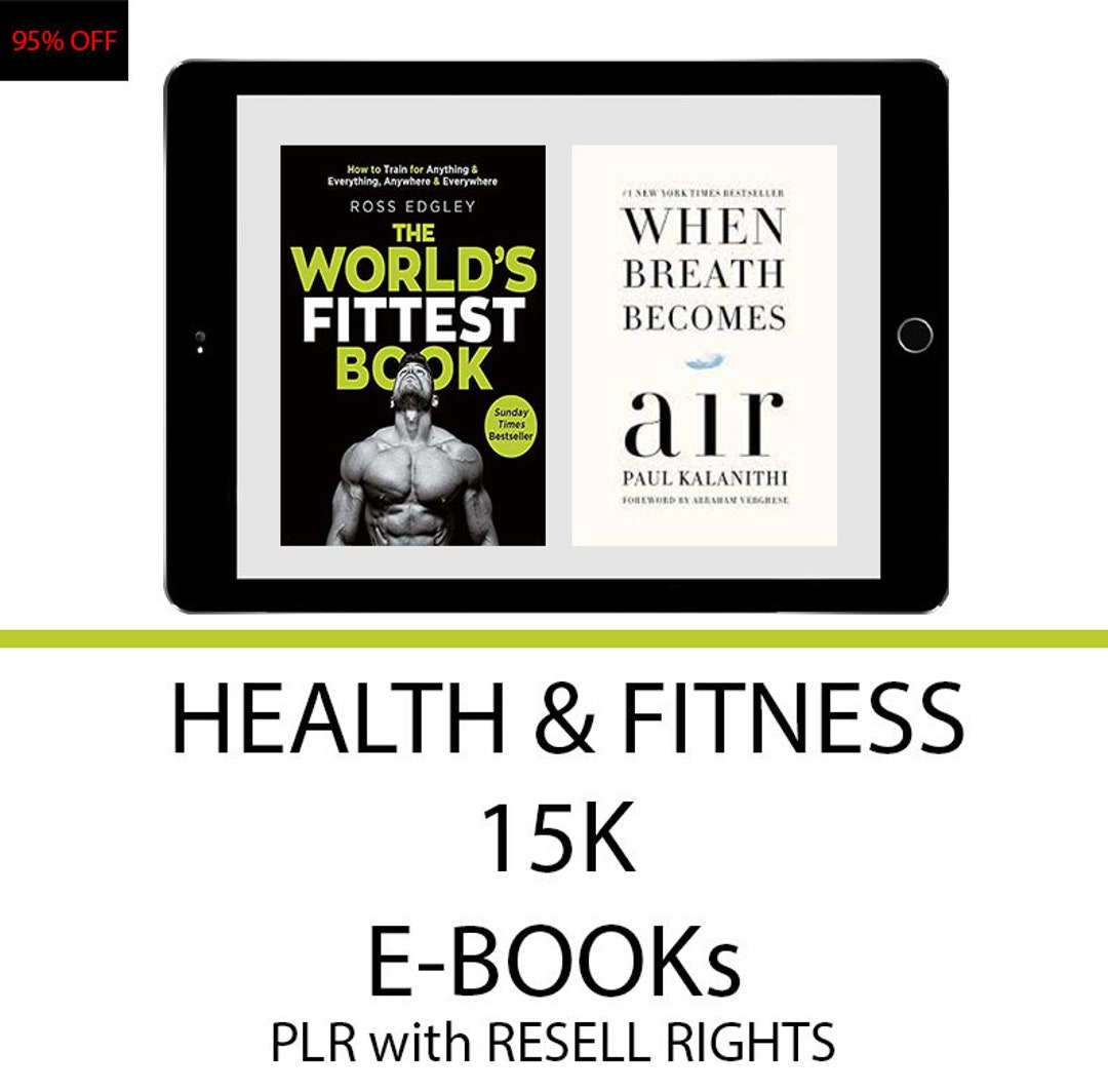 15,000 Health and Fitness Ebooksbundle PLR & Master Resell Rights Full ...