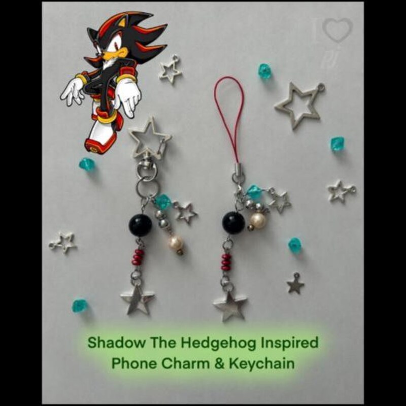 Shadow the Hedgehog Keychain - Etsy