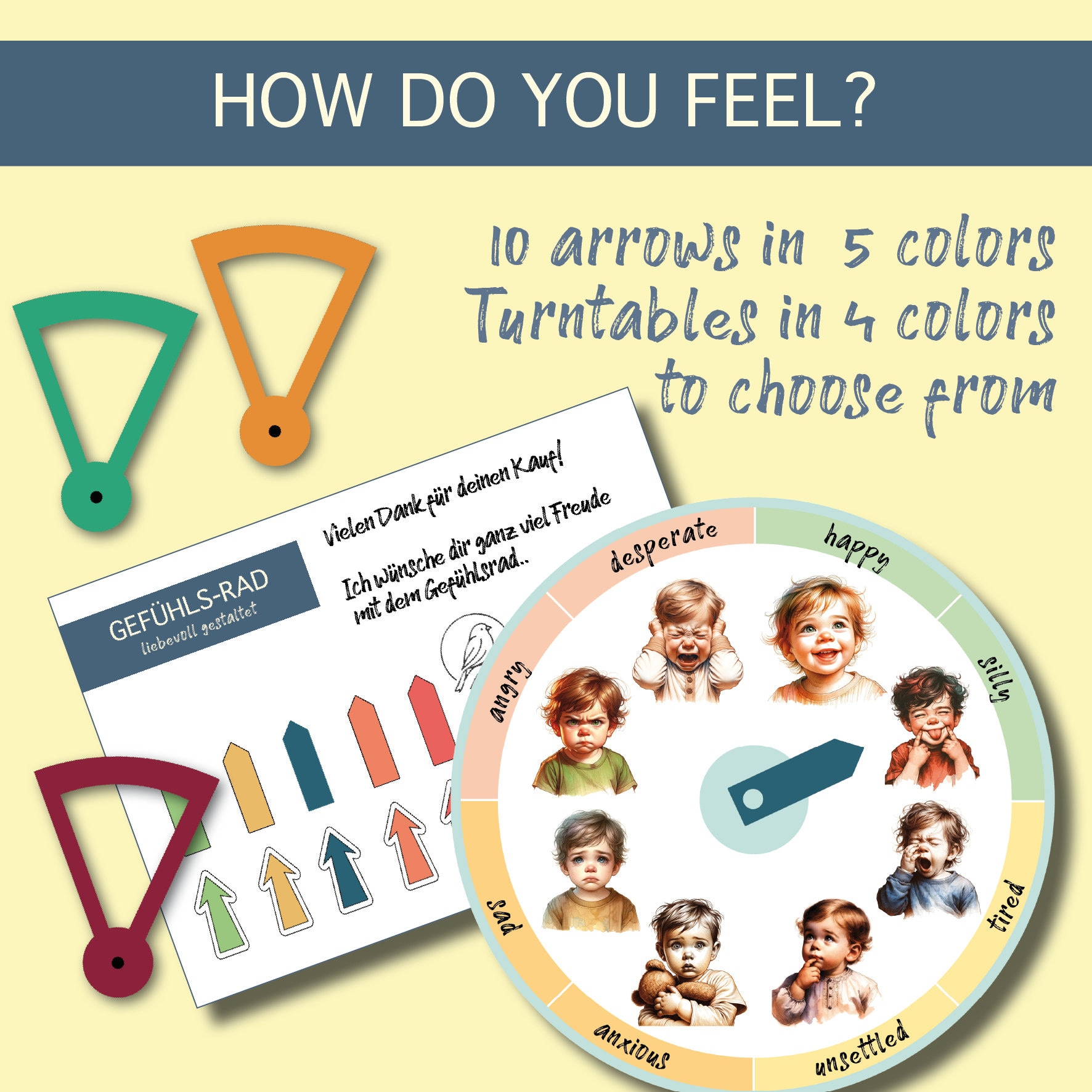 Emotion Flashcards Diversity Aware Montessori Learning Children Cards ...