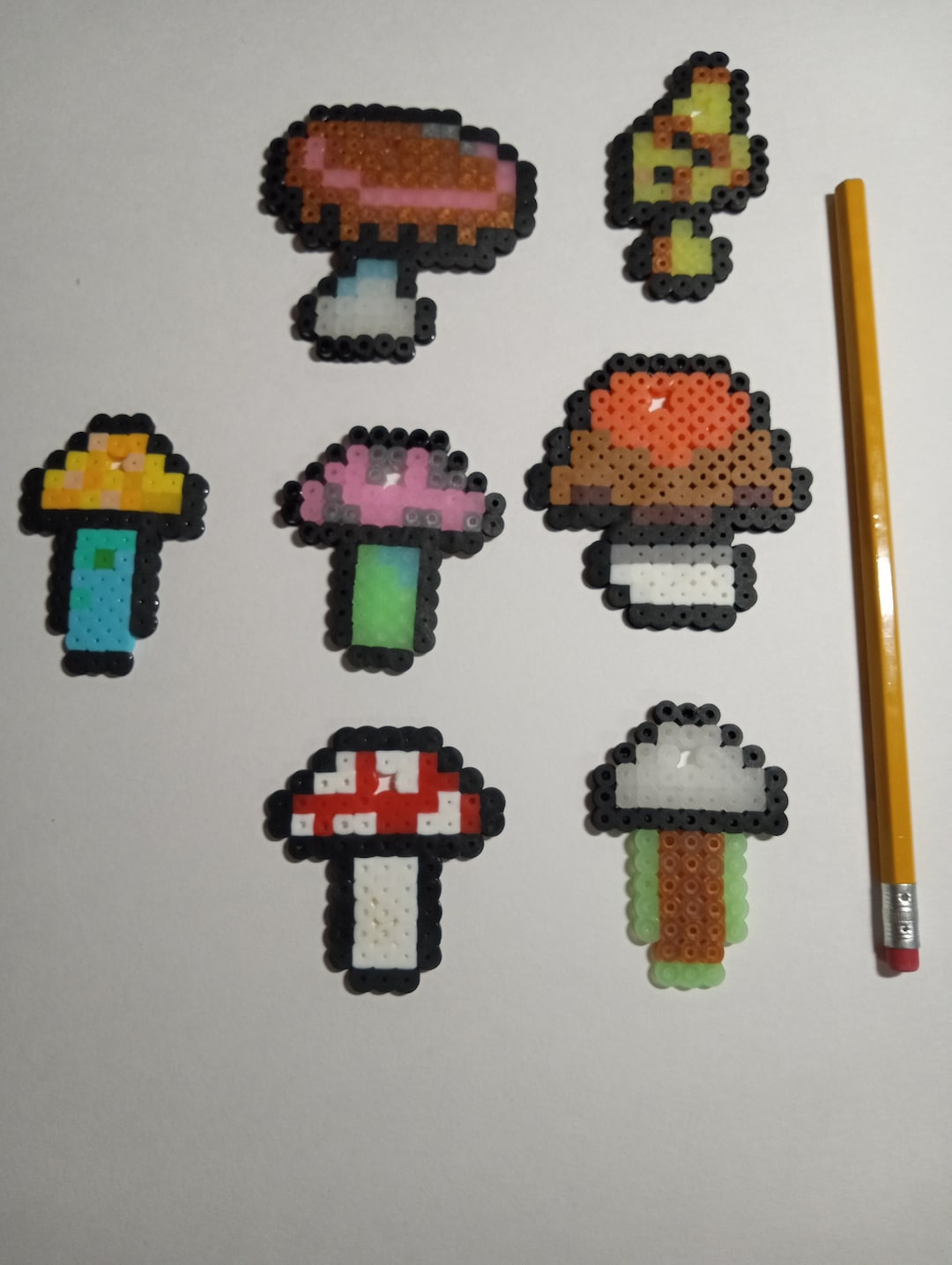 Mushroom Perler Bead Variety Pack, Glow in the Dark and Metallic ...