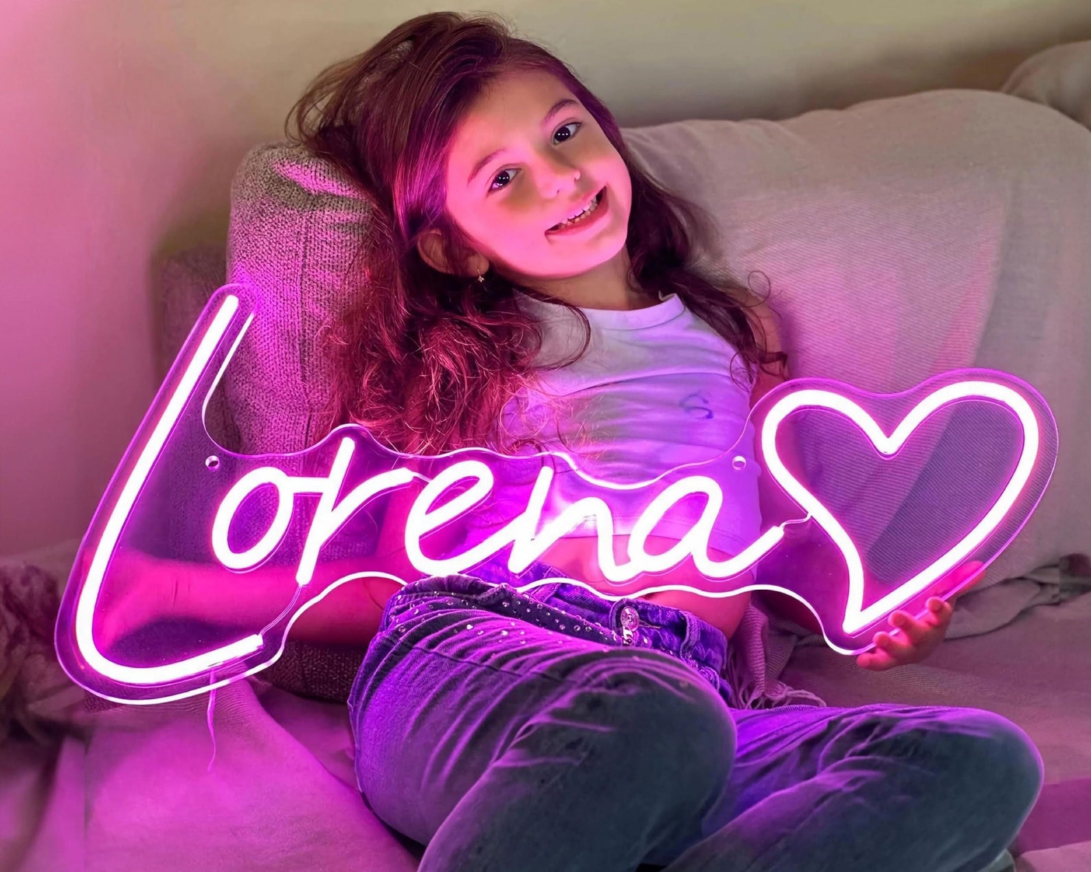 Kids Neon Sign |custom Neon Sign|custom Name Neon Sign |family Name ...