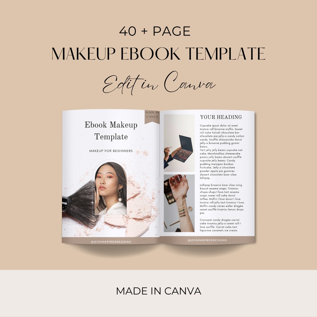 Editable Ebook Makeup Manual Ebook Business Makeup Artists Student ...