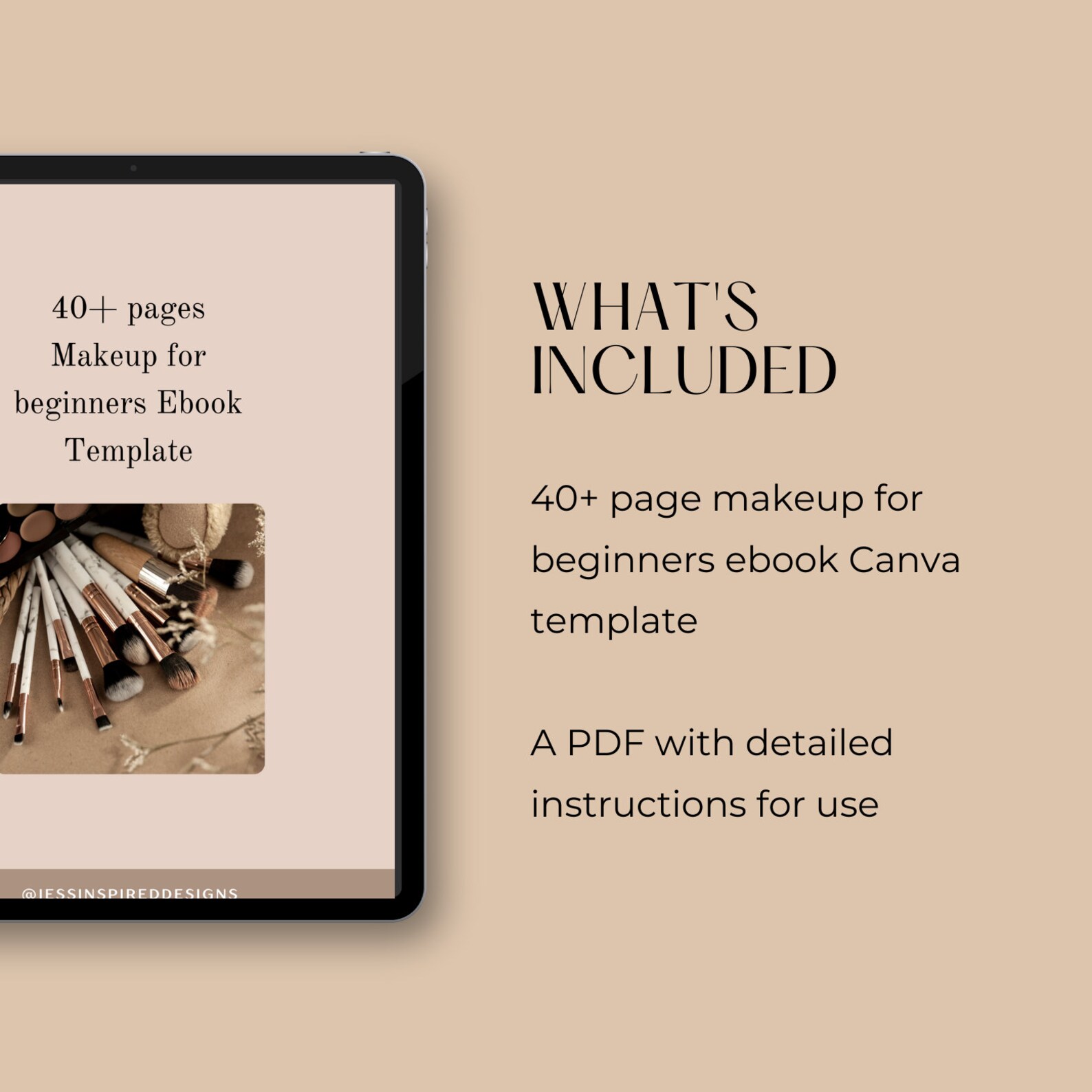 Editable Ebook Makeup Manual Ebook Business Makeup Artists Student ...