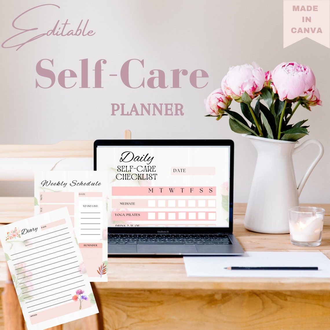 Self Love Guide, Emotional Health, Digital Planner App, Self Care ...