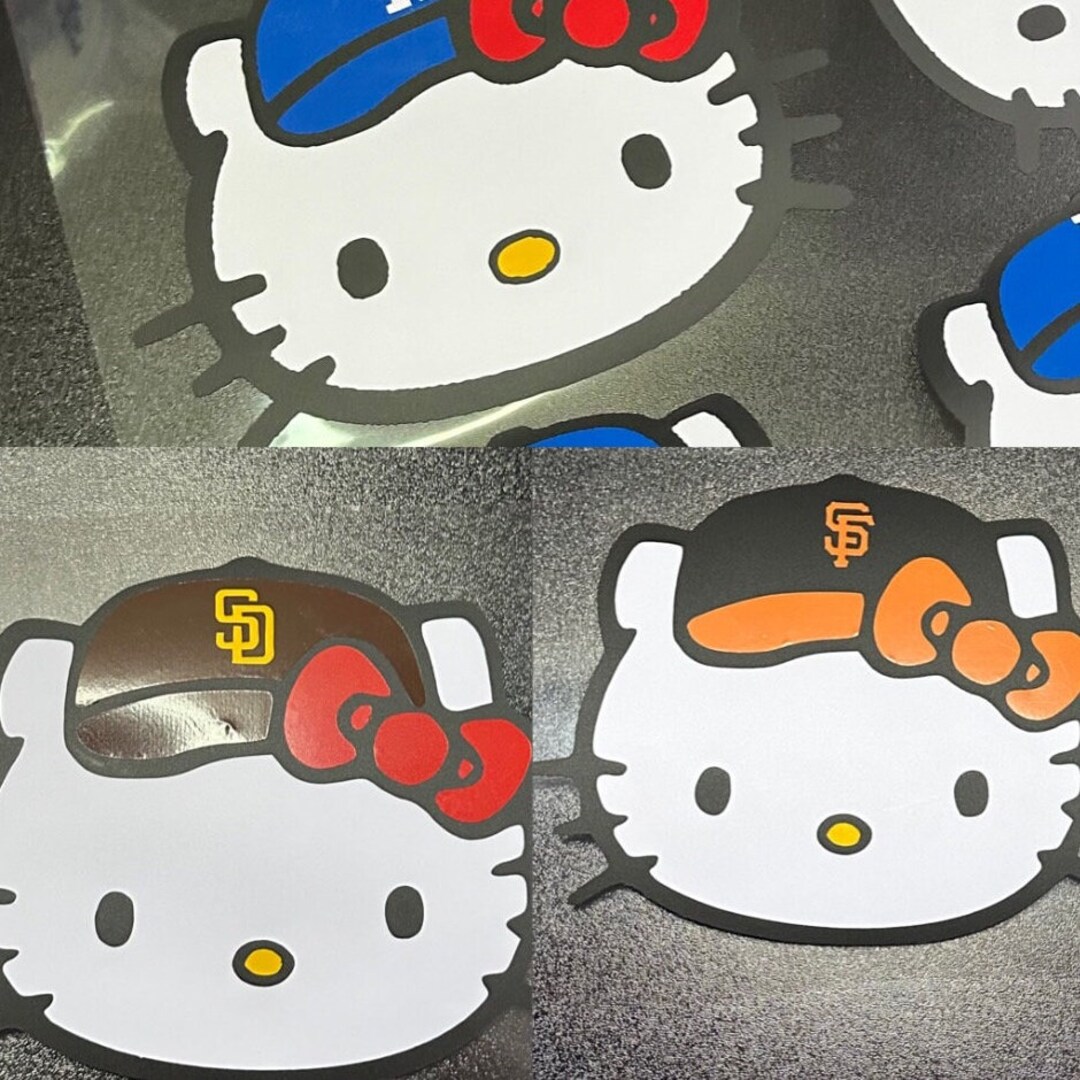 Hello Kitty X MLB Dodgers Giants Padres Yankees MLB Hello Kitty Decal ...