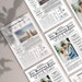 Editable Wedding Newspaper Program, Newspaper Wedding Program Template ...