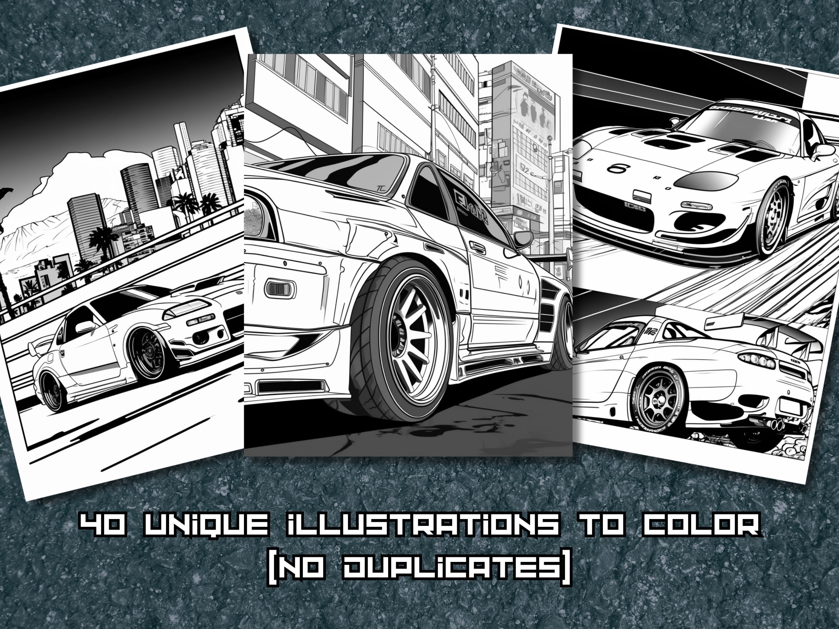 40 JDM (japanese Domestic Market) Import Tuner Coloring Pages, Adults ...