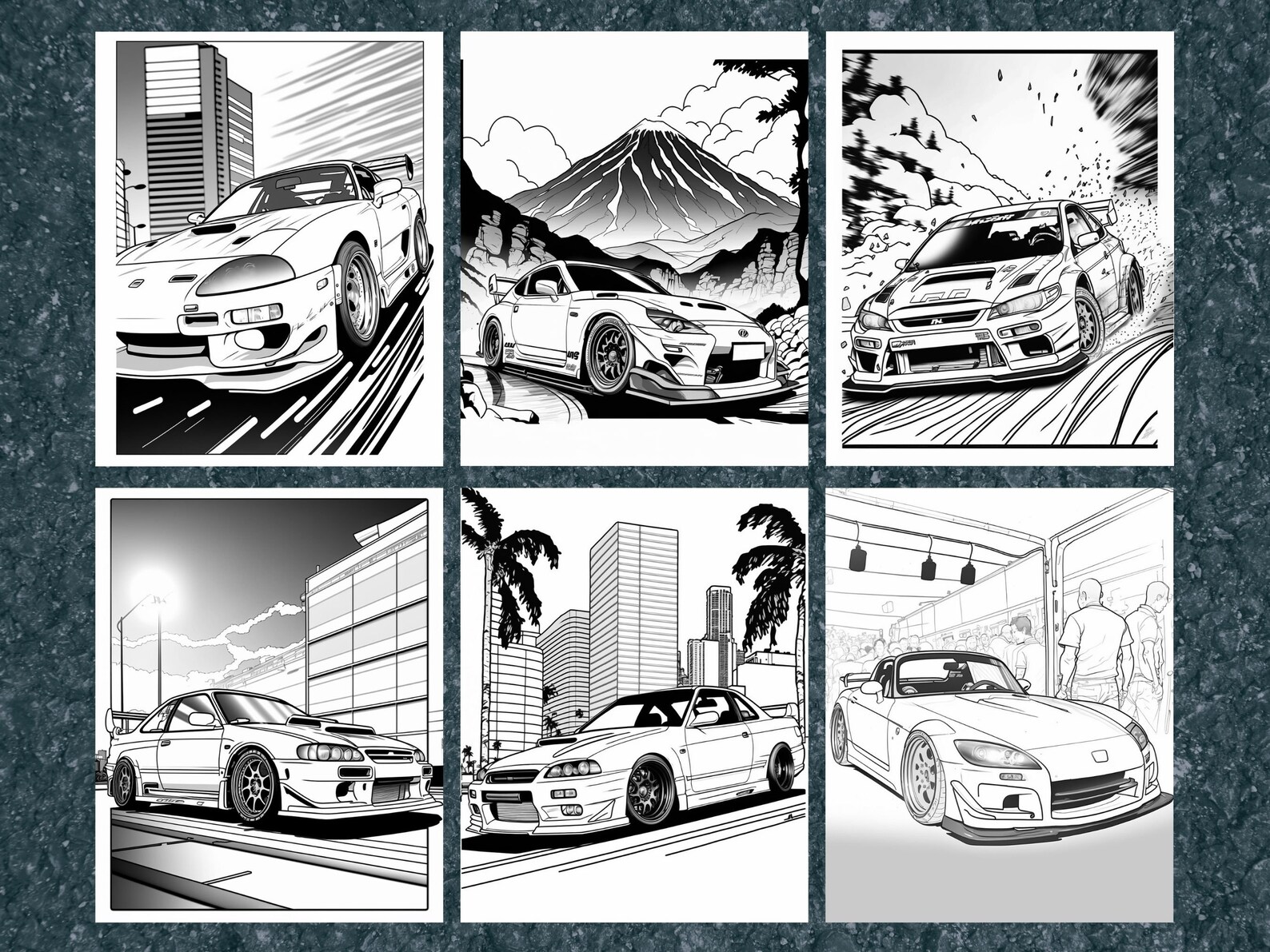 40 JDM (japanese Domestic Market) Import Tuner Coloring Pages, Adults ...