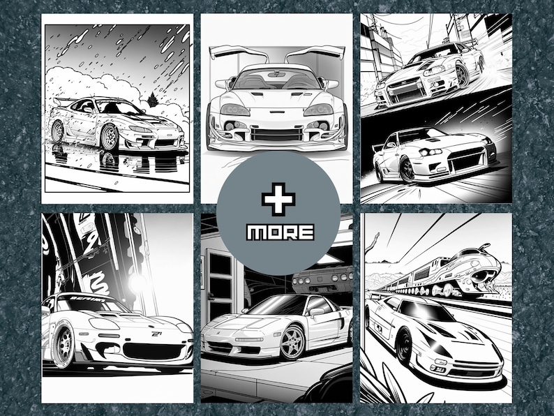 40 JDM (japanese Domestic Market) Import Tuner Coloring Pages, Adults ...