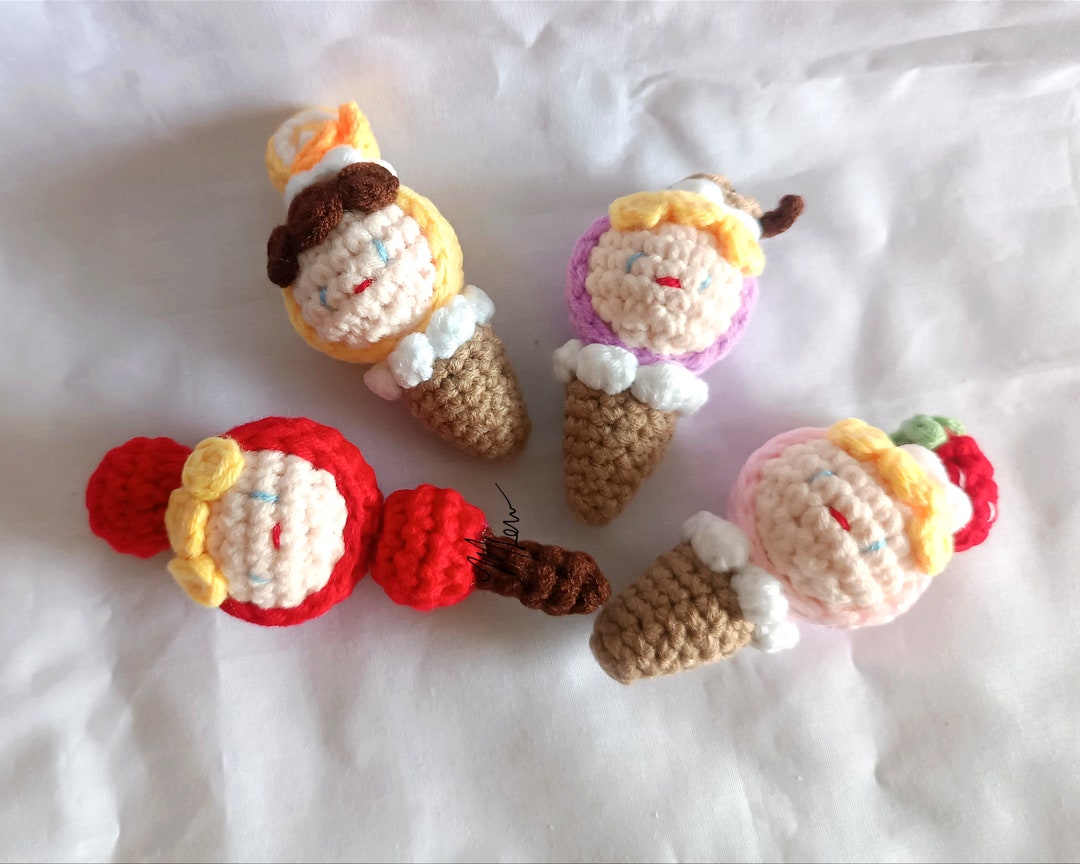 Crochet Pattern Ice Cream Tanghulu Tuanzi, Amigurumi Tutorial PDF in ...